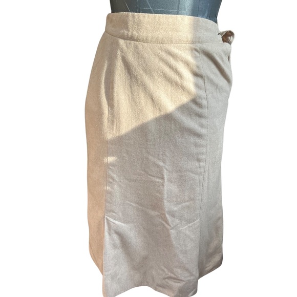 Panther | Skirts | Vintage Panther Tan Wool Skirt | Poshmark